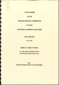 Voluntarism in the Species Survival Commission of IUCN, the World ...